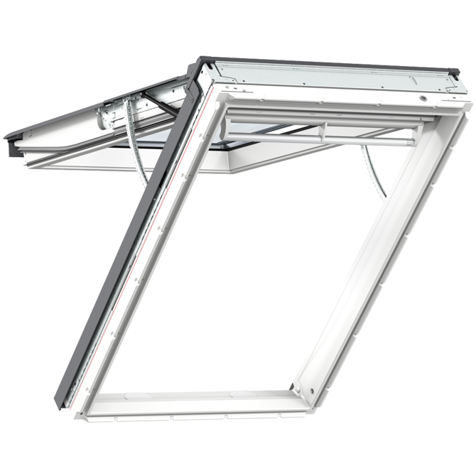 VELUX Electric White Maintenance-Free Top-Hung Roof Window l GPU l ...